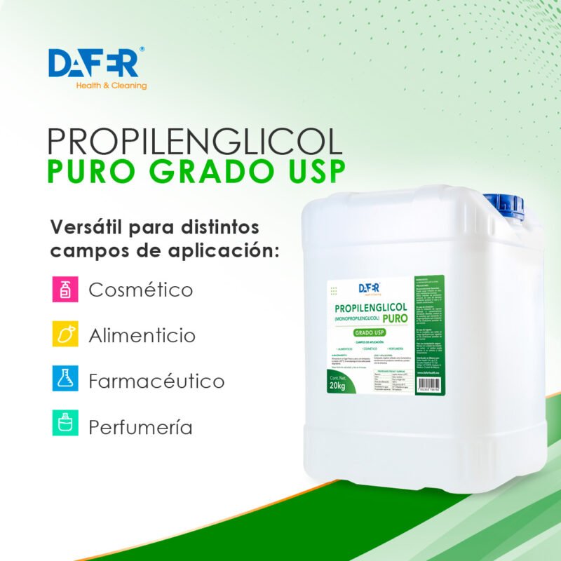 Propilenglicol Grado USP - 20kg | Dafer Health